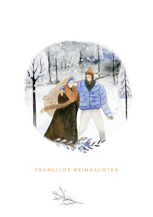 Hurra, es hat geschneit – Schöne Grüße